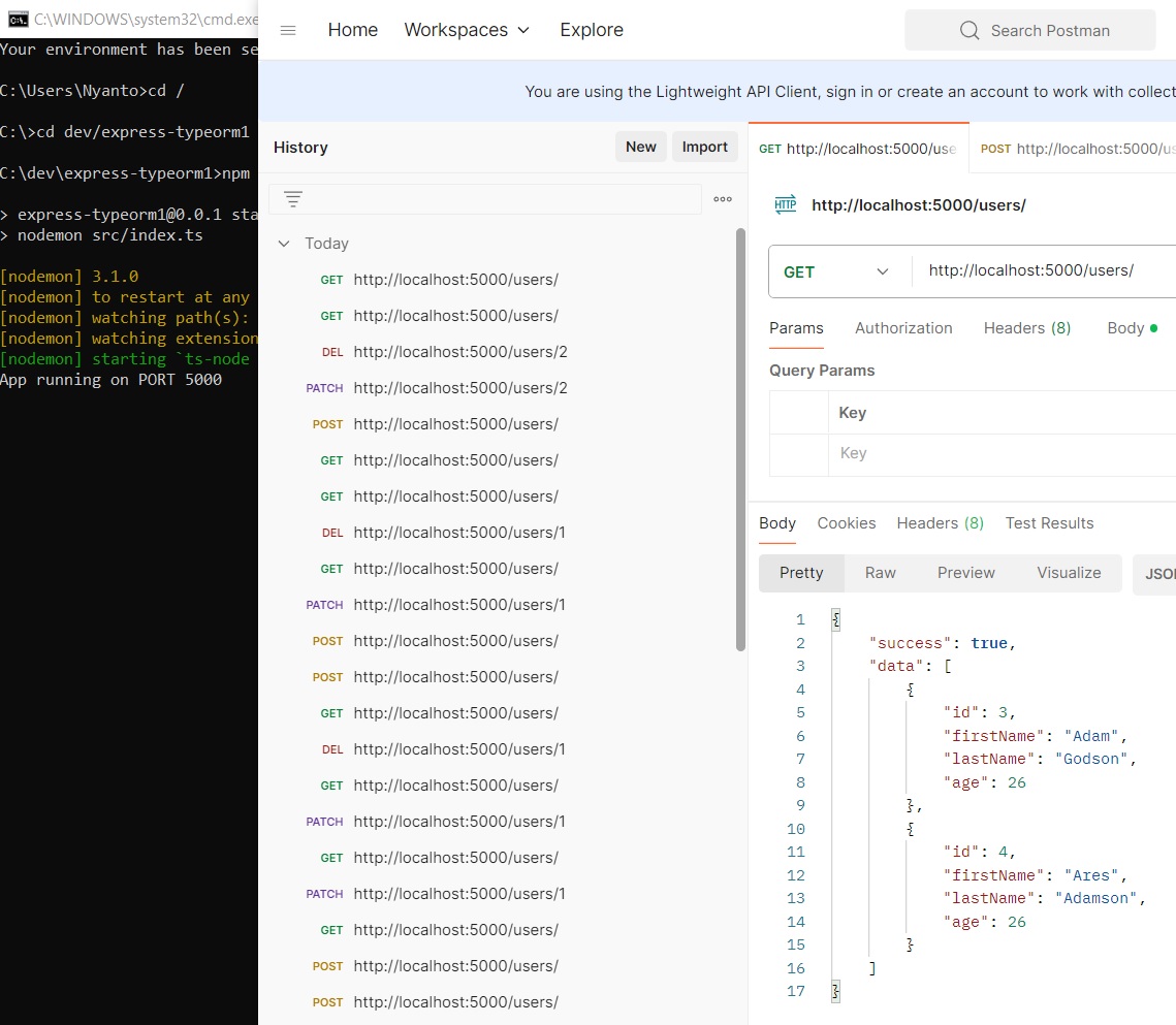 TypeORM+Express.js+RDBMS Tutorial Part.1 TypeORM+Express.js+RDBMS Tutorial Part.1